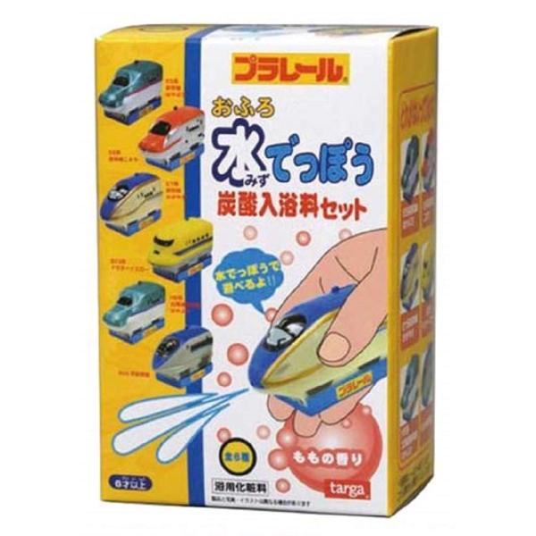 「商品情報」対象年齢：6才以上香り：ももの香りセット内容：入浴料x1、水でっぽうx1ご使用方法：浴槽のお湯200Lに対して本品を1個入れてください。 ※マスコットはバスボールからは出てきません。 【使用上の注意】 ●本品・梱包材は飲食物では...