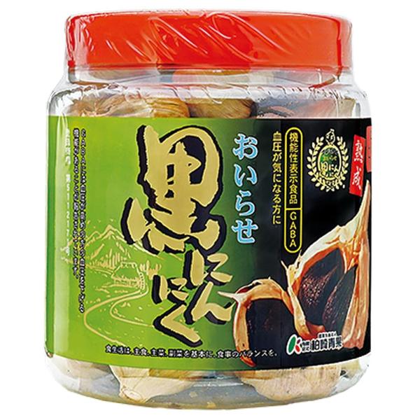「商品情報」商品紹介業界初機能性表示食品「GABA」を表示。青森県産の良質なにんにくをじっくり時間をかけて熟成することによりにんにく特有の臭いを抑え、甘いずっぱいフルーツの様な味わいに致しました。原材料・成分にんにく(青森県産)ご注意（免責...
