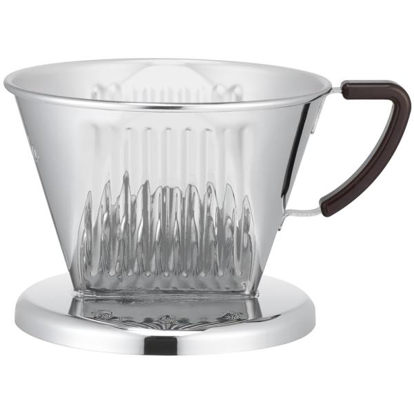 「商品情報」カリタのドリッパーは三つ穴、雑味がでる前に、美味しさだけをドリップするのが特徴、※注意：機械と職人の融合製品のドリッパーです。溶接は職人が一つ一つ手作りのため溶接痕など異なりますが、製品には問題ありませんので安心してご使用くださ...