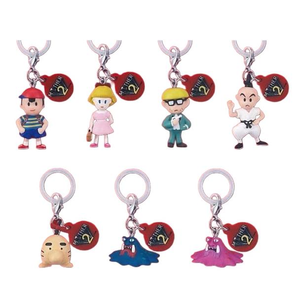 「商品情報」「主な仕様」内容 1.ネス 2.ポーラ 3.ジェフ 4.プー 5.どせいさん 6.ゲップー 7.かえってきたゲップー(レア)サイズ：全高約25-40mm