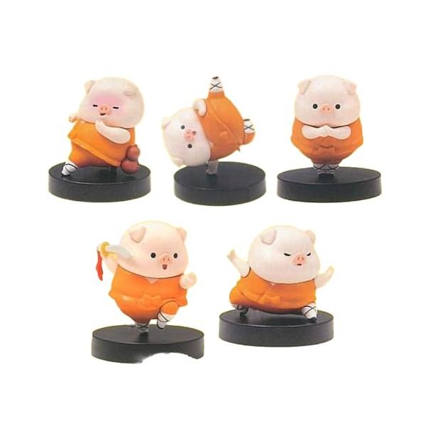 「商品情報」「主な仕様」内容 1. 酔歩 2. 天空蹴り 3. 礼 4. 剣術 5. 豚歩サイズ：全高約42-59mmJAN：4589795384206