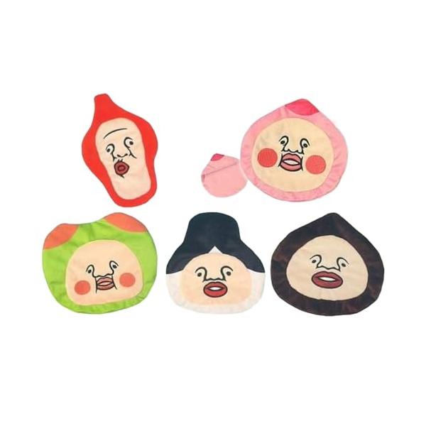 「商品情報」「主な仕様」内容 1. カクレモモジリ 2. ノミビョウタン 3. スモモノウチ 4. カクレケダマ 5. アマクリソツサイズ：全長約150mm(カクレモモジリ)JAN：4589795384718