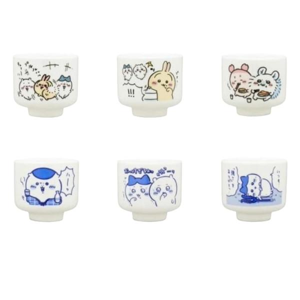 「商品情報」商品の説明全6種コンプリートセット（全6種×各1個ずつ）ちいかわたちと楽しく乾杯できちゃう陶器製のおちょこの第2弾が登場！グイっと飲める60mlサイズ！ちいかわたちと一緒に晩酌やお茶でほっと一息つこう！安全警告小さな部品がありま...