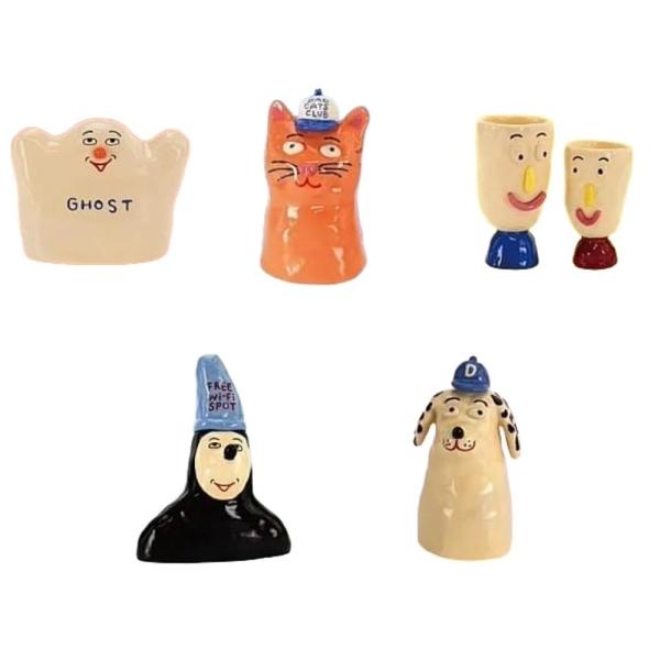 「商品情報」商品の説明全5種コンプリートセット（全5種×各1個ずつ）HONGAMA氏の作る陶器作品がついにミニチュアフィギュア化。看板作品 「GHOST」 を始め、見つめ合う表情が可愛い 「HUSBAND＆WIFE」、いつも帽子で何かを主張...