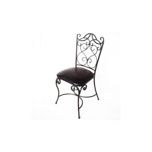 お部屋の雰囲気をオシャレに演出するアンティーク調アイアンチェアーです。