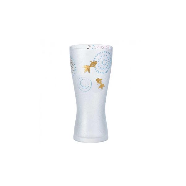 花火と金魚の柄が可愛らしいグラスです。ギフトにもオススメです。