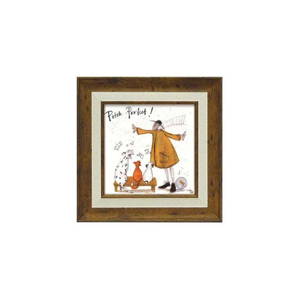 絵と額がセットになっています。じっと見ているとだんだんとサムトフトの不思議な世界へ・・・癒され幸せな気分になります。贈り物にも喜ばれています。