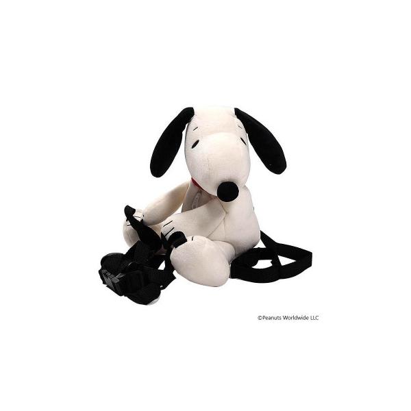 スヌーピーの可愛いぬいぐるみ型リュックです。足をにぎると耳がぴょこっと動きます。お子様の誕生日プレゼントにもピッタリです。