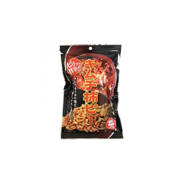 キムチ味の柿の種とバタピーをミックスしました。おつまみにおすすめです。