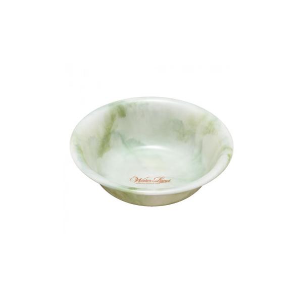 2色の樹脂を絡めた、ハイグレードマーブル調の洗面器です。