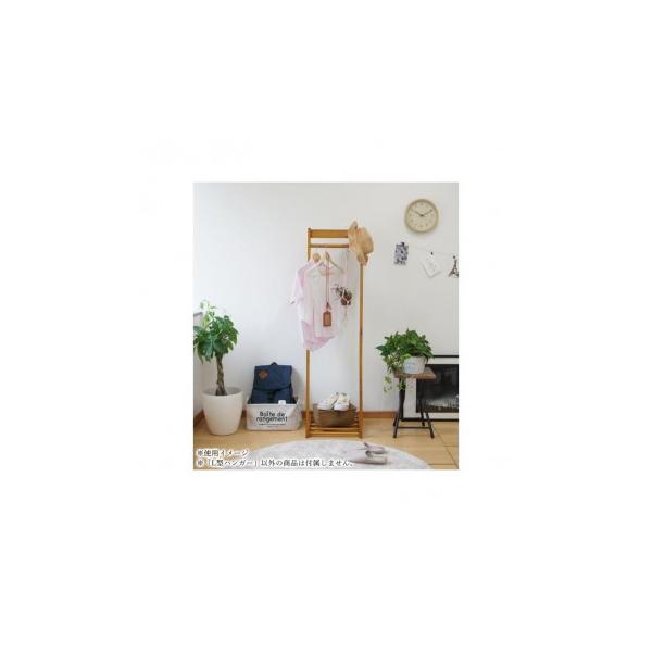 お部屋に置いても邪魔にならないコンパクトサイズのハンガーラックです。圧迫感がないので場所を選びません。玄関先に置いても使いやすいサイズです。L字型のスタイリッシュで使いやすいデザインが魅力。温もりのある天然木を使用しています。下棚には、収納...