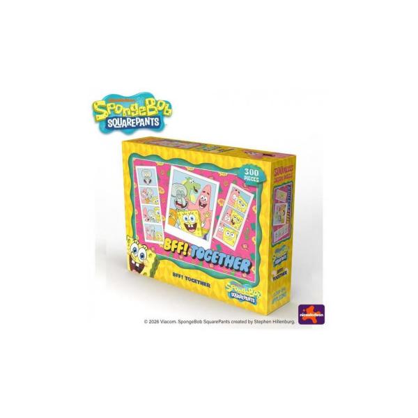 スポンジ・ボブのポップなジグソーパズルです。