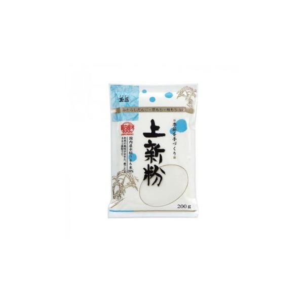 国内産水稲うるち米を100%使用した上新粉です。歯ごたえがあり、米の風味の良いだんごができます。1袋で約40粒のだんごができます。