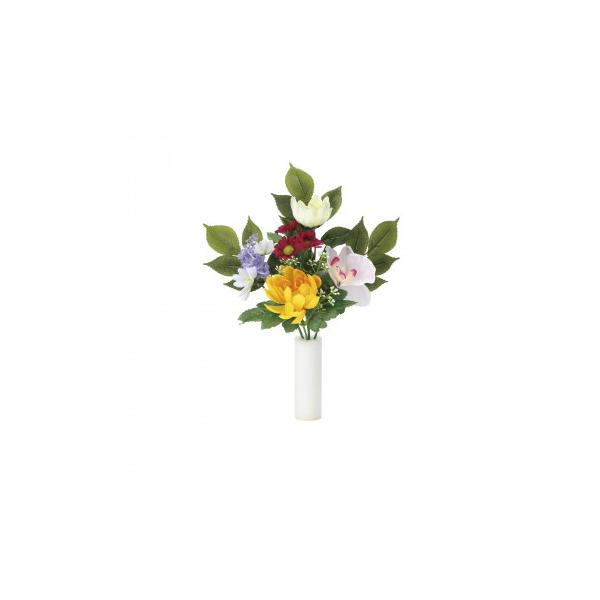 色とりどりの花が使用された仏花の造花です。