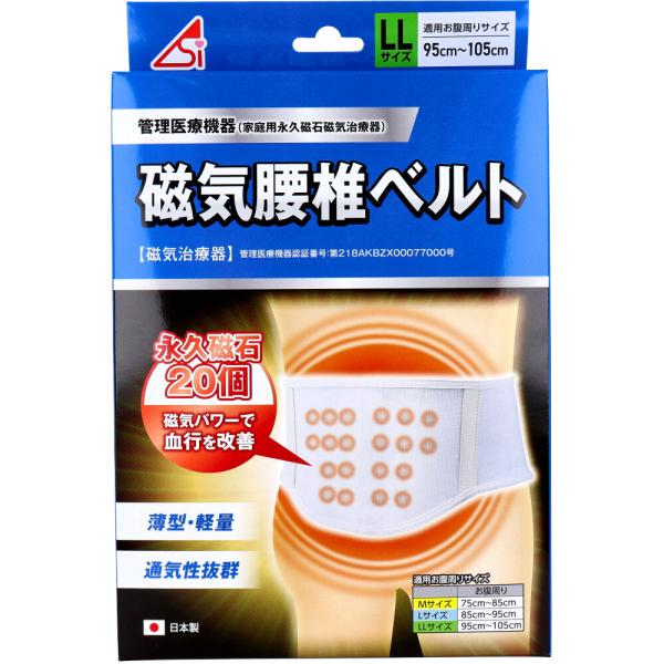 永久磁石20個による磁気パワー。腰回りの血行を促進し腰をサポートします。●薄型・軽量。通気性抜群。薄型設計で通気性に優れたメッシュ生地を採用。