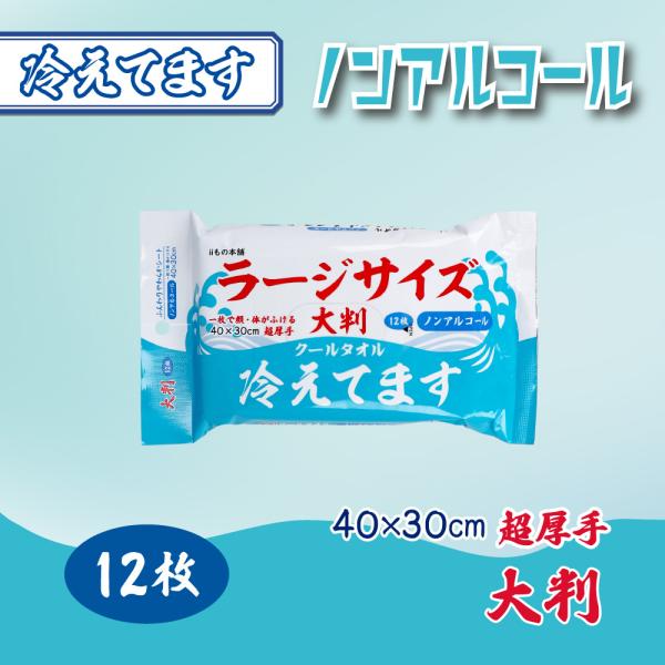 汗・ベタつきをしっかりふきとる！ノンアルコールなのにキンキンに冷える！●約40×30cmの大判シート。●清涼成分メントール配合でスッキリ爽快！●さらさらパウダー入りなのでお肌のさらさら感が持続します。●ヒアルロン酸Na、銀イオン配合。●こん...