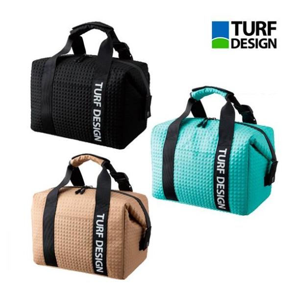 TURF DESIGN(ターフデザイン)クーラーバッグ。500mlペットボトルを8本収納できる大容量タイプです。5重構造の保冷機能により、冷たさをしっかりキープします。夏場のゴルフやアウトドアシーンにもおすすめです。カラーブラックミントグリ...