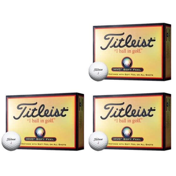 TITLEIST　ゴルフボール HVC SOFT FEEL 構造:2ピースコア:ポリブタジエンカバー:ソフトサーリンディンプル:392ディンプル