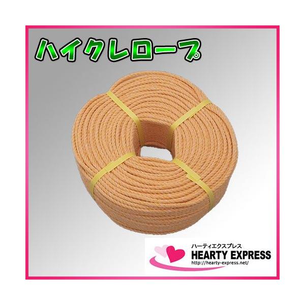 丈夫で扱いやすいロープです  ハイクレロープ 6×200m ■商品の特徴■エステル×ポリエチレンで作られた混燃ロープです。水に強く、軽くて滑り辛いのでとても扱いやすいロープです。比較的安価で手に入るので、荷作りや園芸等、現場作業用に最適！ ...