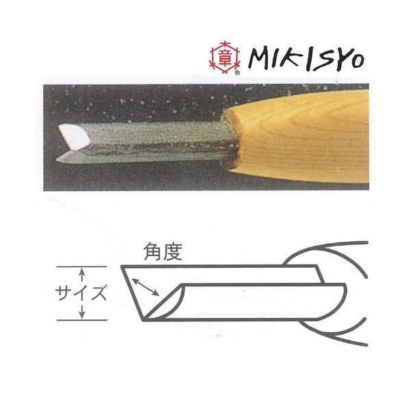 ■播州三木　三木章 ハイス鋼 彫刻刀 三角型(規格60度) 2mm三木章刃物本舗は大正8年より続く、播州三木打刃物の名門です。伝統工芸士による刃身から柄付けまで一貫した製造で「切れ味を贈る三木章印」をキャッチフレーズに、製品を造り続けていま...