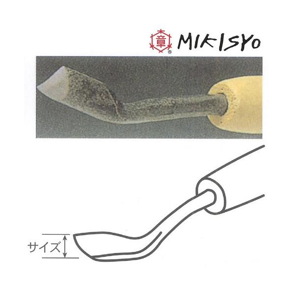 ■播州三木　三木章 つきのみ 小道具 浅丸曲型 12mm三木章刃物本舗は大正8年より続く、播州三木打刃物の名門です。伝統工芸士による刃身から柄付けまで一貫した製造で「切れ味を贈る三木章印」をキャッチフレーズに、製品を造り続けています。作品を...