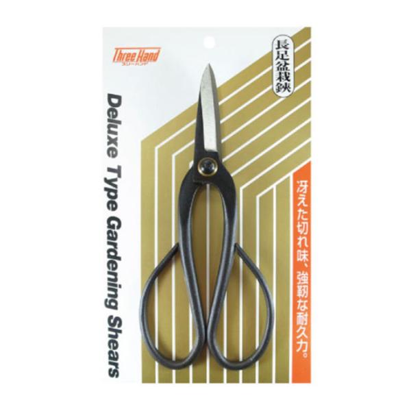 TH長足盆栽鋏DX 601220 Three Hand冴えた切れ味！強靭な耐久力！仕様  品名 TH長足盆栽鋏DX 601220 Three Hand 品番 601220 JANコード 4986653409307 全長 200mm