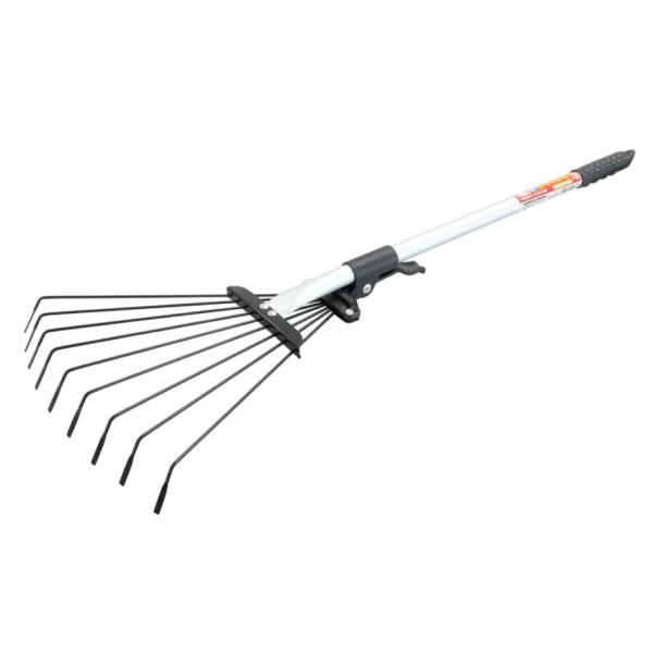 スリーハンド 軽量アルミ柄 伸縮式 ガーデンレーキS GR-75S 9本爪    収納・持ち運びに便利な伸縮式！  作業効率の良い平爪型！  枯れ葉や落ち葉の収集に大活躍！仕様 品名  スリーハンド 軽量アルミ柄 伸縮式 ガーデンレーキS ...