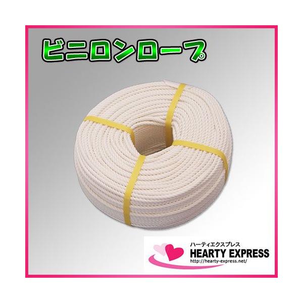 耐久性に優れた使いやすいロープです  ビニロン（クレモナ）ロープ 6×200m ■商品の特徴■ビニロンとは、合成繊維の中でも唯一親水性で吸湿性であるという特徴を持っていて、綿に似た繊維です。しなやかな柔軟性があり、滑りにくくほどけにくいので...