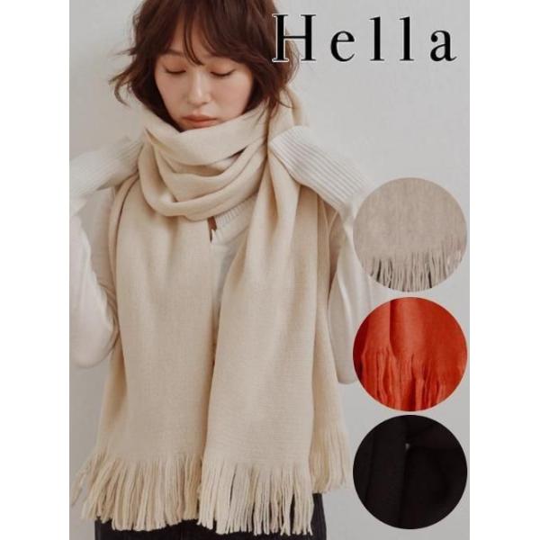 2026秋冬 Hella (ヘラ)先行予約Shaggy Stole※入荷時期：11月中旬〜12月中旬■カラー：ivory、orange、gray、black■サイズ：F