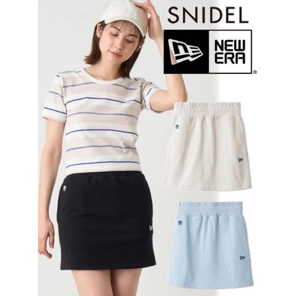 2024春夏. snidel （スナイデル）NEWERAエンブレムスカート世界最高のヘッドウェアカンパニーとして飛躍し続けている「NEW ERA&amp;#174;」コラボレーションでSNIDEL初登場となるスカートは注目です。リラックス感...