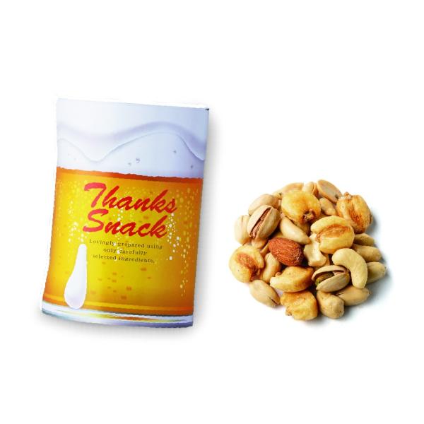 甘いお菓子のプチギフトは卒業！お酒との相性も抜群のスナック系プチギフト。＜サイズ＞38×68×98mm＜商品内容＞ミックスナッツ　25gアレルゲン：落花生<賞味期限>4ヶ月※こちらの商品は5個単位でのご注文をお願い致します。ウェ...