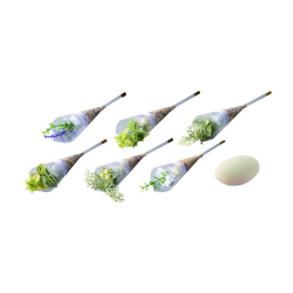 ＜サイズ＞約60×60×180mm＜商品内容＞ドラジェ×1<賞味期限>12ヶ月アレルギー表示：乳成分花アソート※花の種類は指定出来ません。※使用している造花は輸入品の為、色や形状が変更となる場合がございます。※単品のご注文は5個...