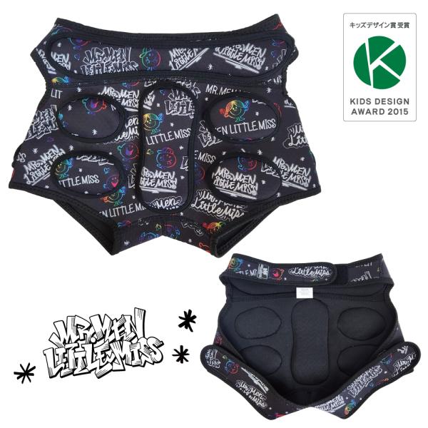 イギリスのミスターメン　リトルミスと　blpプロテクターとのコラボが実現スマイリング　FX EASY GUARD AIRLY JUNIORカラー　：ハッピーレインボーサイズJXS〜JS（身長90〜110センチ）JS〜JM（身長110〜130...