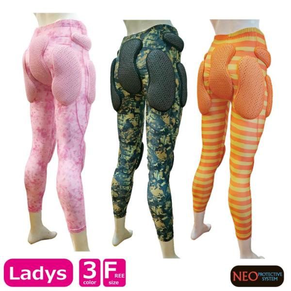 パッド内蔵のロングパンツプロテクター！ 吸汗・速乾素材で快適な着心地です。 パッドに穴を開け、通気性を上げただけじゃなく、衝撃吸収力もアップ！ セミハードのパッドをヒップ3か所、サイド4か所、ひざ2か所、計9か所配置しました。 上質のセミパ...