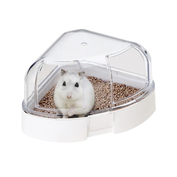 ハムスター、リスなどの小動物用メーカー：マルカンサイズ：幅148x奥行104x高さ85mmセット内容　クリアカバー・トレイ・スコップ・固まらない砂(お試し用)■規格【材質】本体・スコップ　PS浴び砂　珪藻土