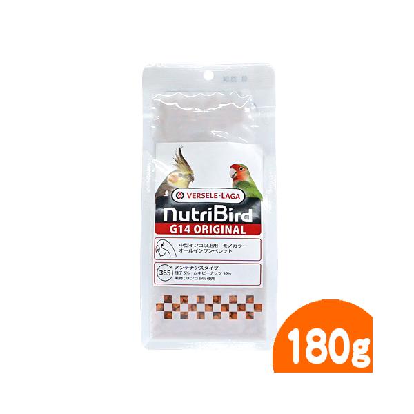 中型インコ用メーカー：バッカスタイル内容量：180g■原材料穀物、ナッツ(ムキピーナッツ10％)、野菜由来製品、野菜、種子(5％)、油脂、ミネラル、果物(リンゴ5％)、糖類、植物性タンパク質抽出物、マンナンオリゴ糖、ユッカ、抗酸化剤：トコフ...