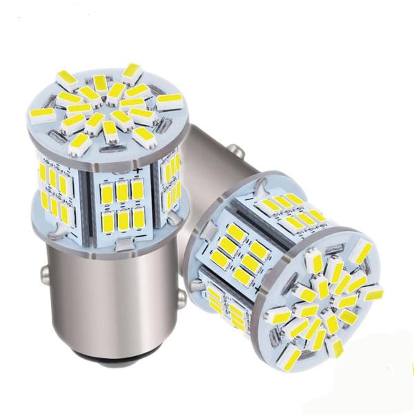 　【 S25 LED ダブル 】ダブル、1157A BAY15D 1016 1034 1154 2057 2057A 2357 2357A 2357NA 2397 3496 3497 7528 ホワイト 、DC12-24V対応可，極性。マル...