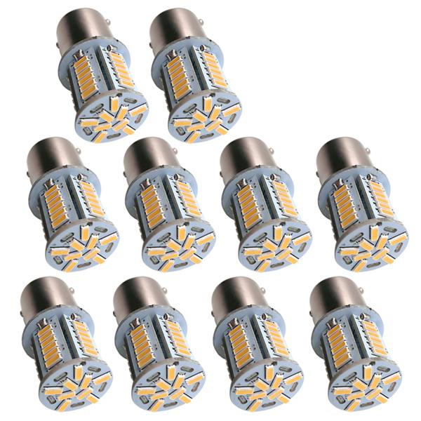 　【 S25 LED シングル 】バックランプ/ウインカー シングル球、ピン角度180°( BA15Sタイプ 12V21W対応)、アンバー、DC24V対応可。<br><br>　【360°発光】最高級の高輝度LEDチッ...