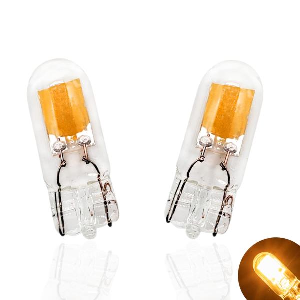 　【 T10 LED アンバー 2個】高発光効率のCOB LED素子搭載、360°全方位照射でき、12V車用T10バルブ2個セット。&amp;lt;br&amp;gt;&amp;lt;br&amp;gt;　【超高輝度＆省エネルギー】120L...