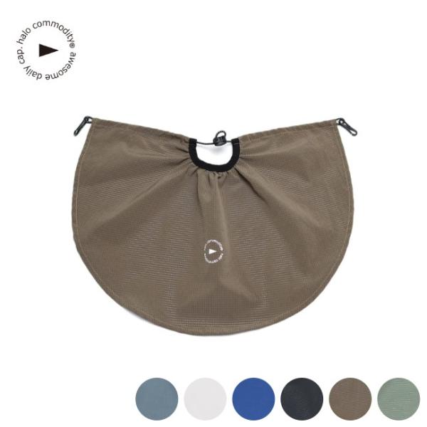 UV カット性の優れた生地を使用したサンシェード。左右のプラスチックパーツで帽子に取り付けられます。Octa素材・DotAir素材の2種類からお選びいただけます。※帽子内側に輪のパーツがあるhalo commodityの商品にお取り付けが可...