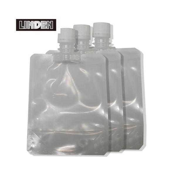 フレキシブルなパウチ容器。リンデンの燃料用アルコールの小分けにご使用できます。その他にもジェルドリンク、シャンプー他液体の詰め替えに便利です。内容物を入れると立てておけるスタンドタイプです。匂いが付きにくく、使用後は小さく丸めて収納すること...