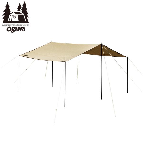 TC素材のレクタタープ使いやすい大きさ、張り方パターン多数で汎用性の高いレクタタープ。T/C素材なので、夏の暑い日差しの下でも快適に過ごせます。撥水加工が施されているので、水を弾き、汚れもつきにくい。【SPEC】・素材：T/C(撥水加工)・...