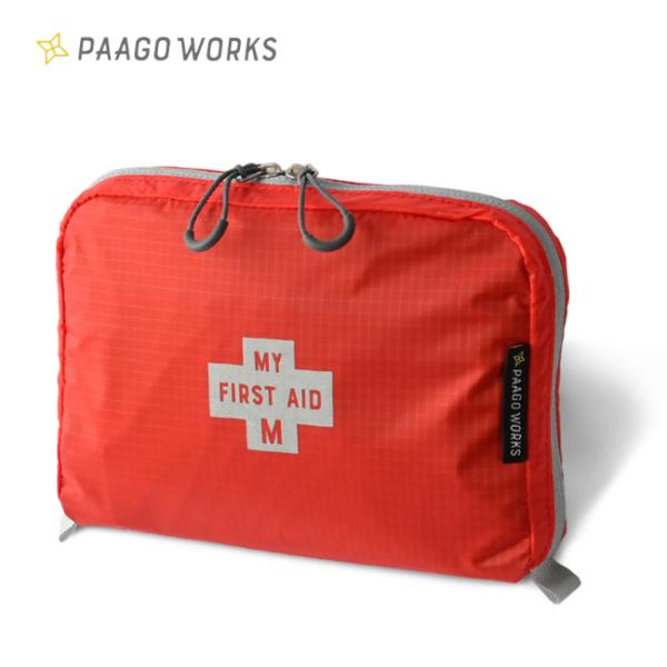 MY FIRST AIDは、山の事故に備えるアイテムを簡単に整理して持ち運べるバッグ。Mサイズは三角巾やテーピング、アレルギー反応時に必要なエピペンも入れられます。【SPEC】サイズ（外寸）Mサイズ：190×135×40mm重量Mサイズ：4...