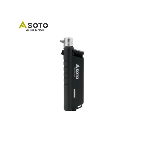 ロングノズルのターボ式ライターです。SOTO  スライドガストーチ がスリムになって携帯性がアップしました。奥行や底辺の形状変更で、手の小さい方でも持ちやすくなりました。点火ボタンに角度をつけて押しやすくなり、本体一体型の火口カバーとセーフ...