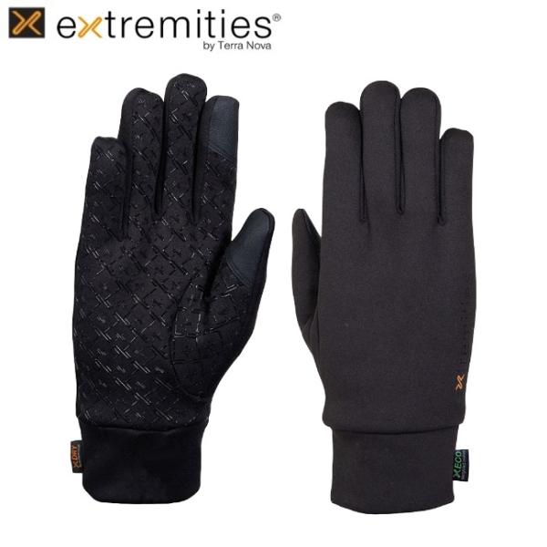 ウォータープルーフ パワーライナー グローブの手のひらに滑り止めを施し、さらに中綿を入れた暖かいグローブです。【POINT】・防水、透湿・ストレッチ・シリコングリップパーム・タッチスクリーン対応・リサイクル素材【SPEC】カラー：ブラックサ...