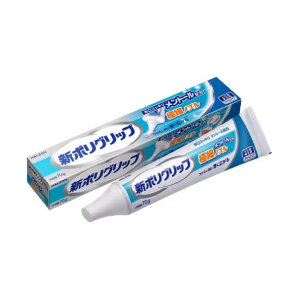 ●お口スッキリ　メントール配合。●クリームタイプの入れ歯安定剤です。●アルコールは含まれておりません。医療機器認証番号：230ABBZX00044000