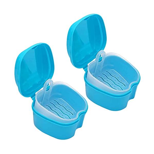 ・【入れ歯保管に最適】洗浄後の入れ歯やマウスピースの保管に最適なケース２個セットです。・【二重構造 速乾で衛生的】内部は二重構造になっております。内側の部分は通気性をもたせる構造になっており、通常のケースに比べ乾燥が早く衛生的に保管頂けます...