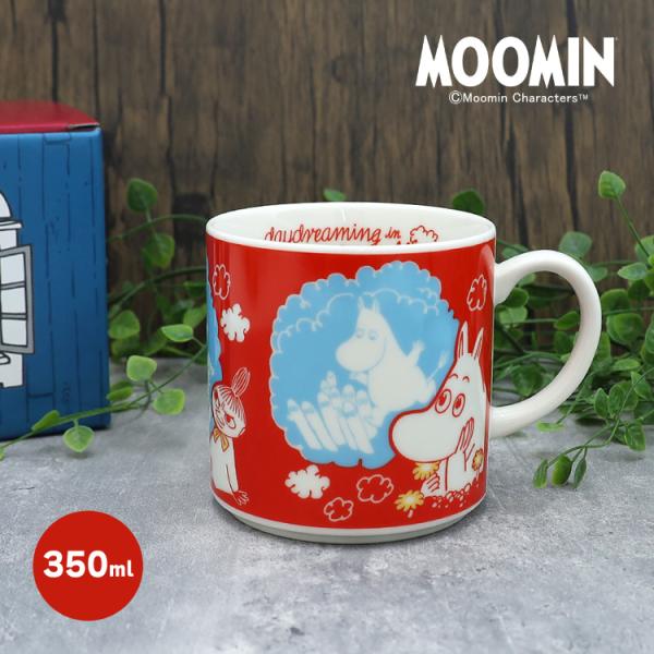 ＊＊＊daydreaming in moominvalley＊＊＊＼ 毎日のティータイムに、北欧の癒やしを ／鮮やかなレッドカラーとレトロポップなデザインが目を惹く、ムーミンのマグカップです。ムーミン、リトルミイ、スナフキンなど、ムーミン谷...