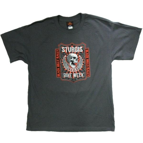 【over3pre1】 アメリカ アパレル インポート 輸入 通販 個性的 USA グレー タトゥーコア rock totome/Official:STURGIS/スタージスDistributed：HOT LEATHERS/ホットレザーズS...