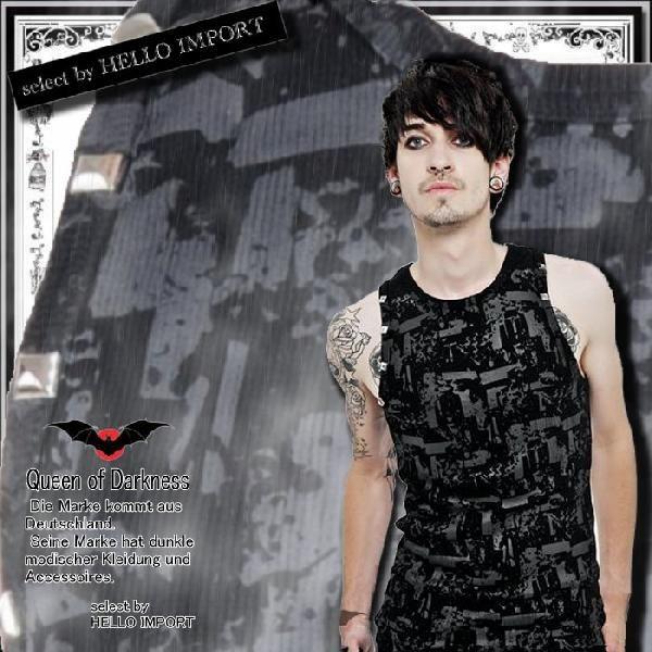 S S相当 メタル ゴスメタ パンク ヴィジュアル gothic ゴス 輸入 通販 ブラック 模様 柄 おしゃれ gotome/ブランド名：QUEEN OF DARKNESS/クイーンオブダークネス (ドイツブランド)Select by H...
